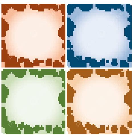 Background Template With Cow Patterns Frame Cow Cartoon Art Vector Cow