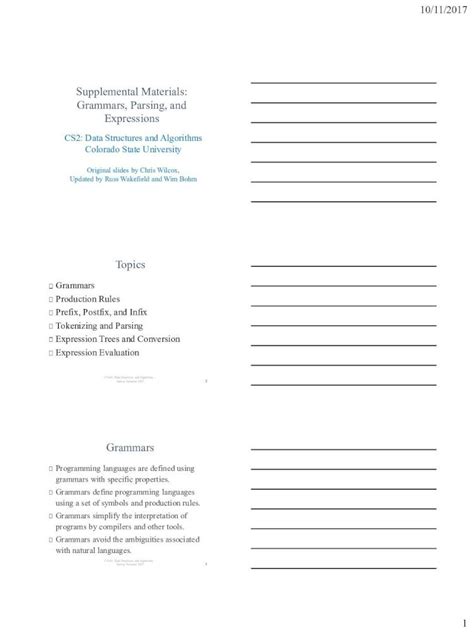 pdf chapter 4 methodscs165 fall18 slides grammarsparsing pdf · infix