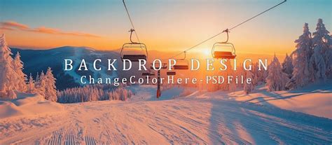 Ski Resort View Psd High Quality Free Psd Templates For Download Freepik