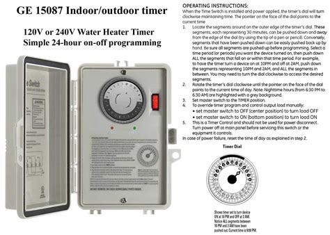 How To Wire Ge 15087 Timer