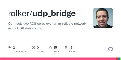 github rolker udp bridge connects two ros cores over an unreliable