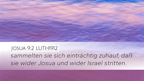 Josua 9 2 LUTH1912 Desktop Wallpaper sammelten sie sich einträchtig