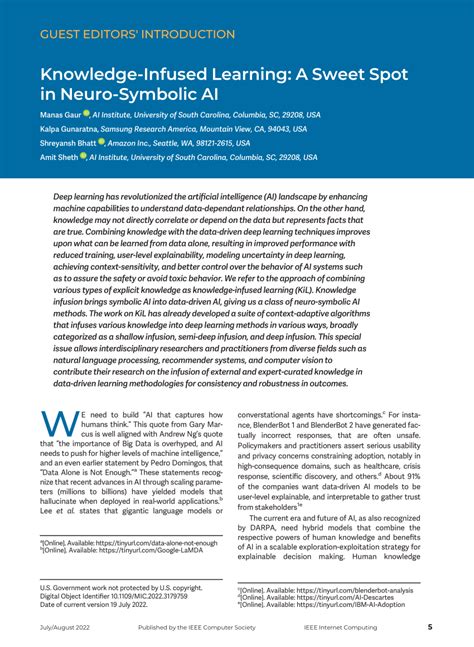 Pdf Knowledge Infused Learning A Sweet Spot In Neuro Symbolic Ai