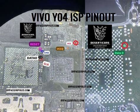 Vivo Y ISP PinOUT EMMC Test Point Frp Bypass Files