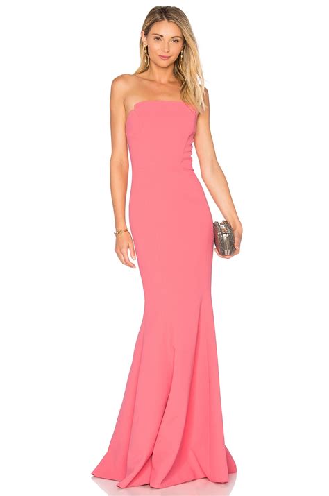 Jill Jill Stuart Strapless Gown In Hibiscus Revolve