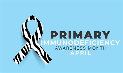 Primary Immunodeficiency Awareness Month Background Banner Card