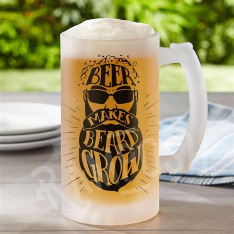 Glass Plain Sublimation Beer Mug Frosted Fusiprint