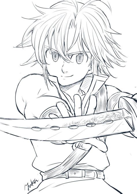 Yukaとらのあな委託中 On Twitter 団長 Naruto Drawings Anime Drawings Sketches Seven Deadly Sins