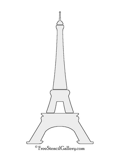 Eiffel Tower Stencil Eiffel Tower Drawing Printable Pictures Eiffel