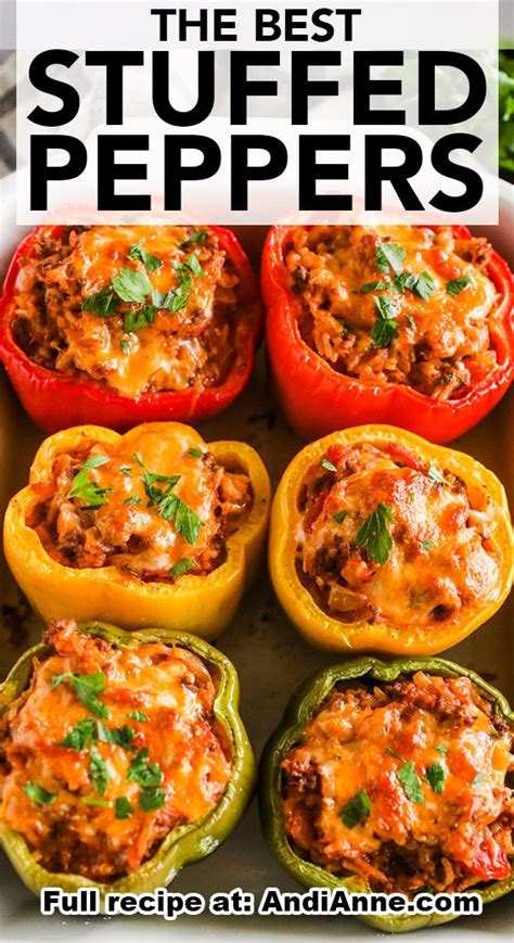Ground Beef Stuffed Peppers Artofit