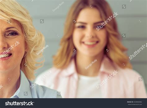 Cropped Image Beautiful Mature Mother Her Stock Photo Shutterstock