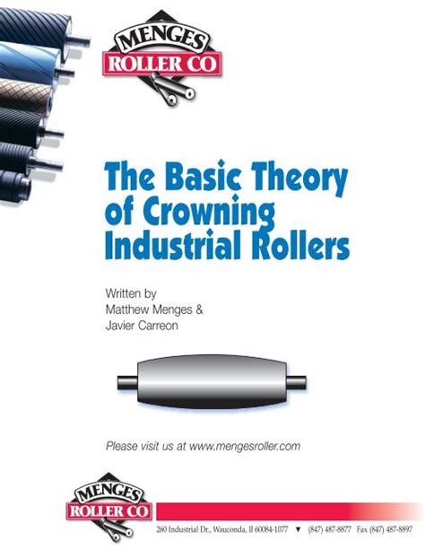 Roll Crown Specifications Menges Roller Company Inc