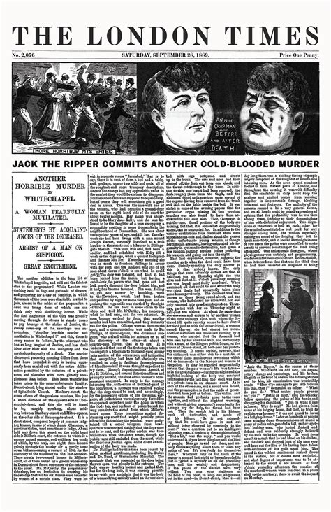 Jack The Ripper Newspaper Covers On Behance