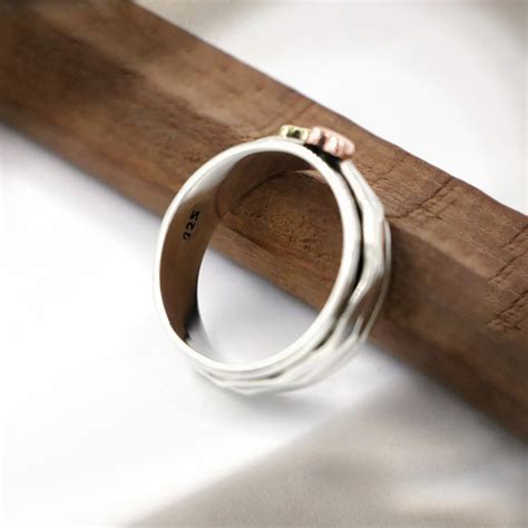 Multiple Layers Heart Spinner Ring Meditation Ring Fidget Ring Spin