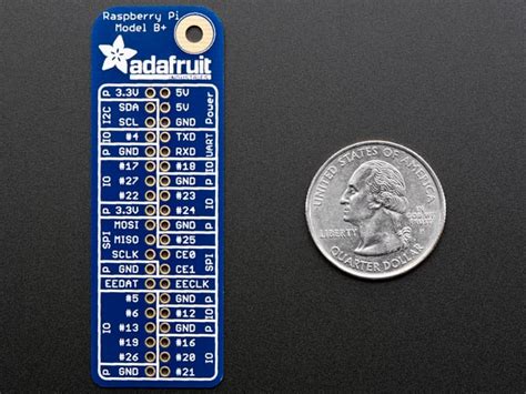 Adafruit Gpio Reference Card For Raspberry Pi Model Bpi 2pi 3 Id
