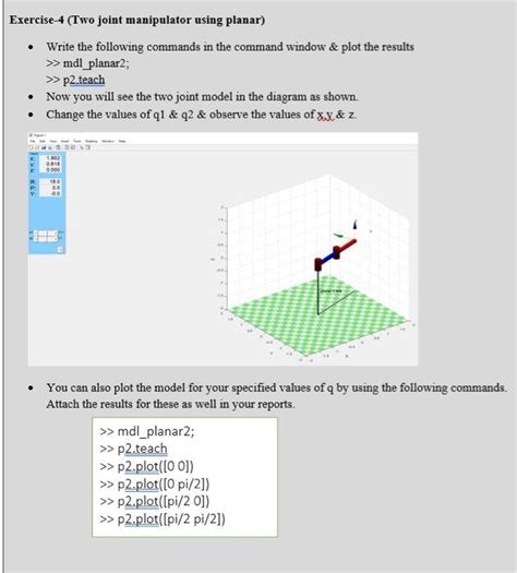 solved exercise 4 two joint manipulator using planar