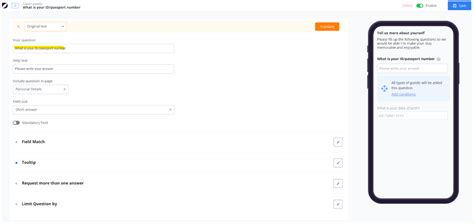Custom Questions Duve