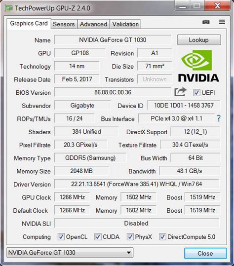 Nvideo Geforce Gt 1030 и Nvenc