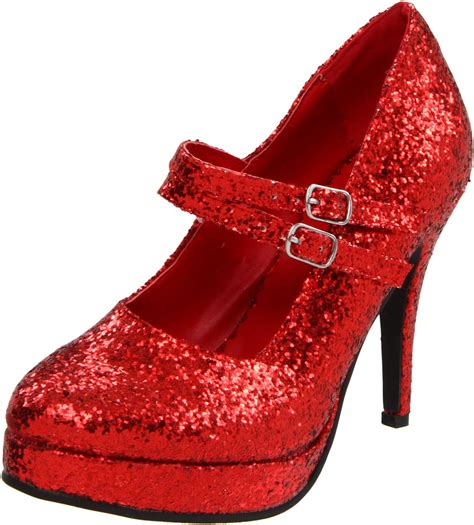 Fashion Trends Red Glitter Shoes High Heel Prom Shoes