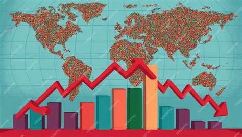 A Colorful World Map Showing Economic Growth Trends And Data Analysis Premium Ai Generated Image