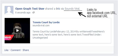 Facebook Share Button Creates Stories With Link Via My Fb App Url