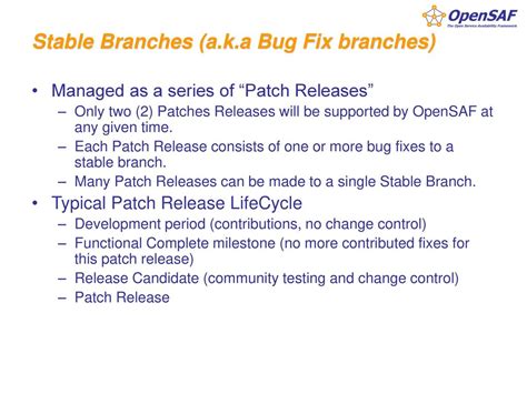 Opensaf Developer Days 2008 Opensaf Release Management Session Ppt Download