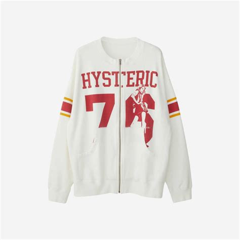W 히스테릭 글래머 히스테릭 76 오버사이즈 점퍼 화이트 Hysteric Glamour Kream