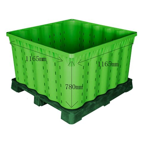 Wholesale Stackable Vented Plastic Pallet Bin Ideal For Farm And Cold
