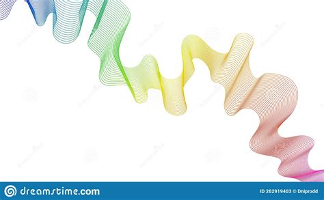 Abstract Backdrop With Wave Gradient Lines Stock Vector Illustration Of Curve Graphic 262919403