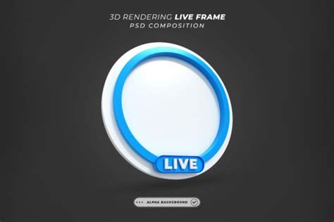 3d Rendering Frame For Live Streaming Graphic By Vectbait · Creative