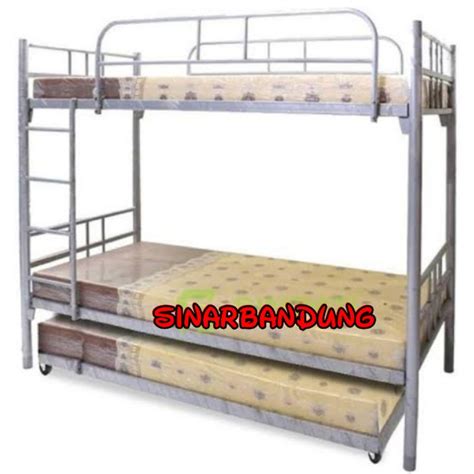 Jual Ranjang Susun Besi Ranjang Susun Atas Bawah Ranjang Tingkat Besi Shopee Indonesia