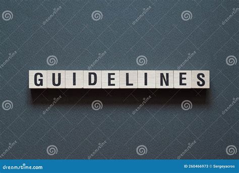 Guidelines Word Concept On Cubes Stock Image Image Of Information