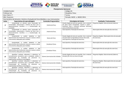 Plano De Aula Ensino Médio Educação Física ROAREDU