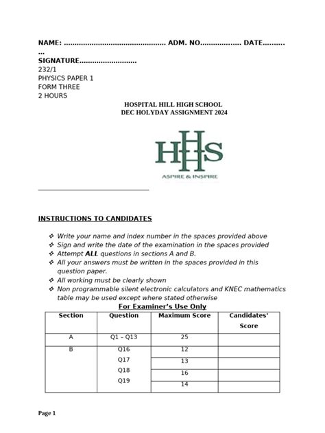 Physics Form 2 Holiday Assign Pdf Force Mass