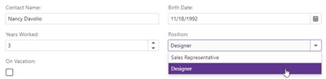 DxFormLayoutItem Template Property Blazor DevExpress Documentation