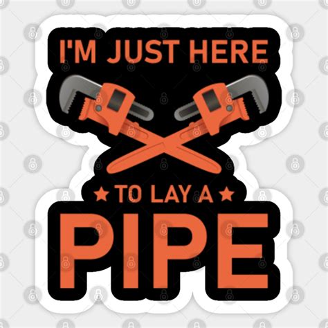 Im Just Here To Lay A Pipe Plumber Plumbing Plumbers Plunger Pipe
