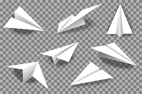 Ensemble Dicônes Réalistes Davion En Papier Et Davion En Origami Modèle