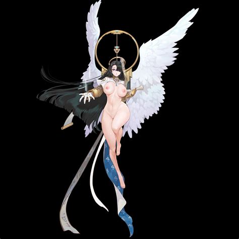 Azazel Last Origin Last Origin Third Party Edit 1girl Angel Wings