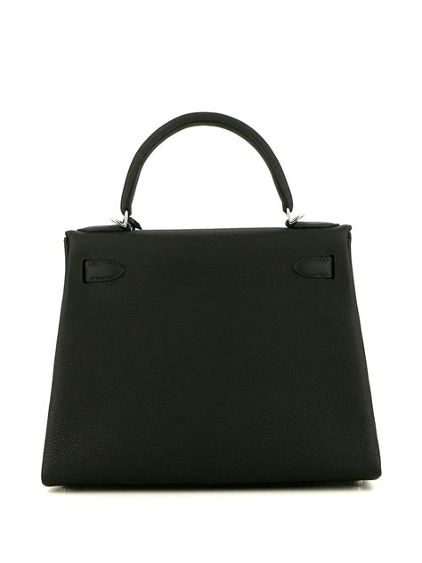 Hermès Pre Owned Kelly 28 两用手提包（2022年典藏款） 蓝色 Farfetch Cn