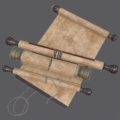 Medieval Elegant Scrolls 3d Model By Get Dead Entertainment