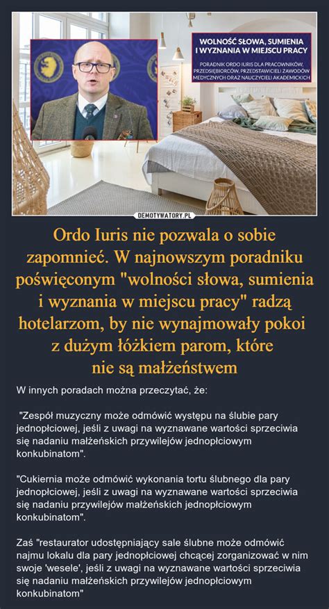 Ordo Iuris Nie Pozwala O Sobie Zapomnie W Najnowszym Poradniku Po Wi Conym Wolno Ci S Owa