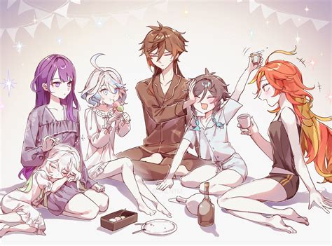450 Genshin Archons Ideas In 2026 Fan Art Anime Impact