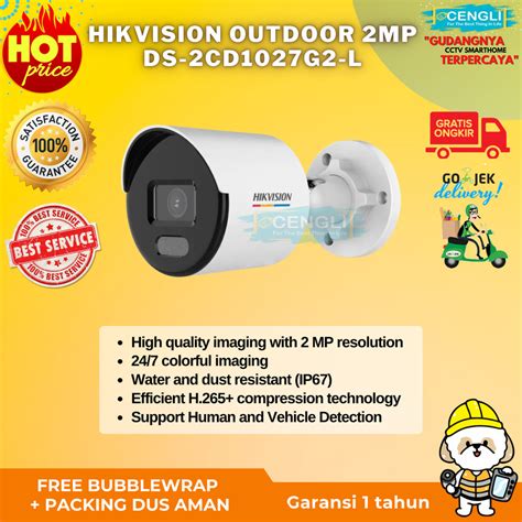 Jual KAMERA DS 2CD1027G2 L HIKVISION IP CAMERA 2MP Shopee Indonesia