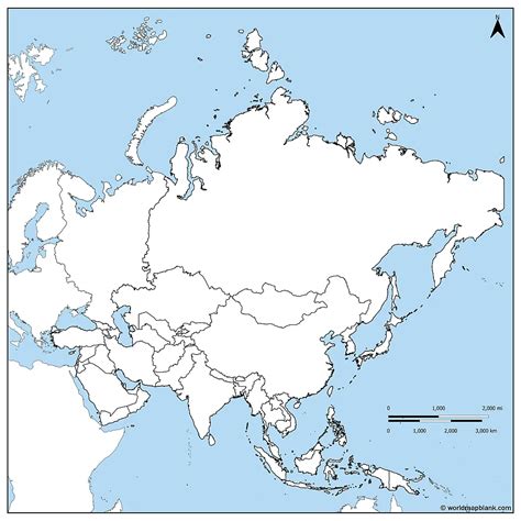 Printable Blank Map Of Asia For Free Download Image Pdf Asia Blank Map