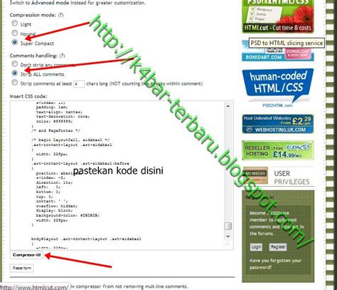 Ringankan Blog Dengan Cara Kompres Css Blog Kabar Malam