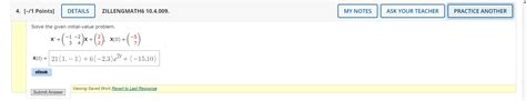 Solved Solve The Given Initial Value Problem Chegg