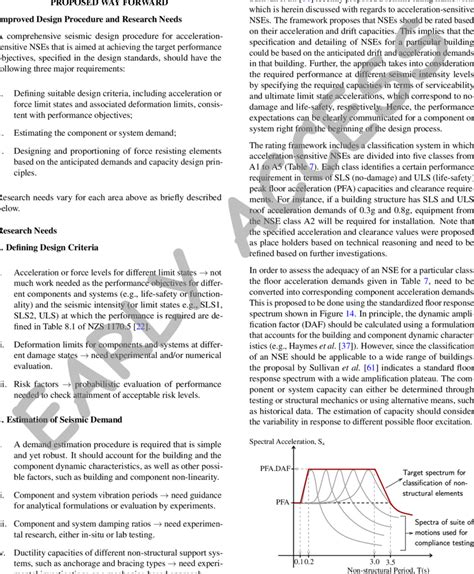 Standardized Floor Response Spectrum Proposed For The Classification Of