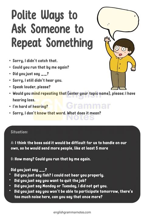 Ask Someone To Repeat Something Polite Ways To Ask Someone To Repeat