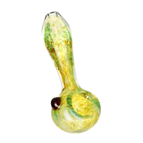 425 Inch Fall Fire Fritted Glass Spoon Pipe Wholesale Murdoch Glass