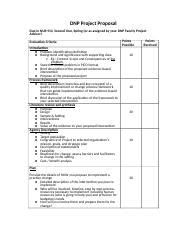 Guidelines For Dnp Project Proposal Evaluation Course Hero